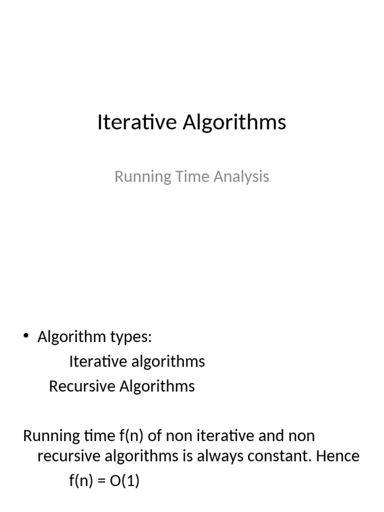5-Time Complexity of Iterative Algorithms, Space Complexity-02!05!2023 | PDF | Computer ...