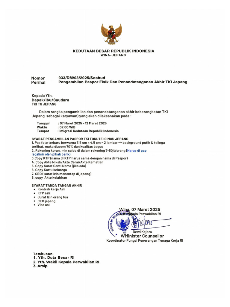 Pengambilan Paspor | PDF