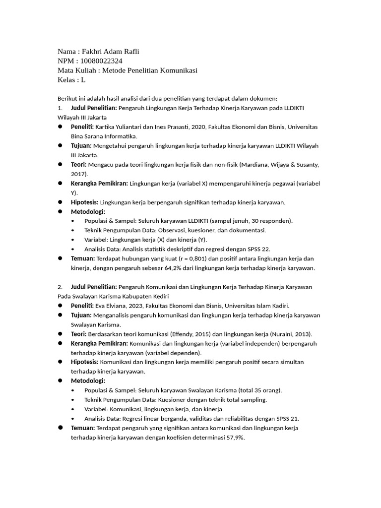 Fakhri Adam Rafli - 10080022323 - Tugas 3 | PDF