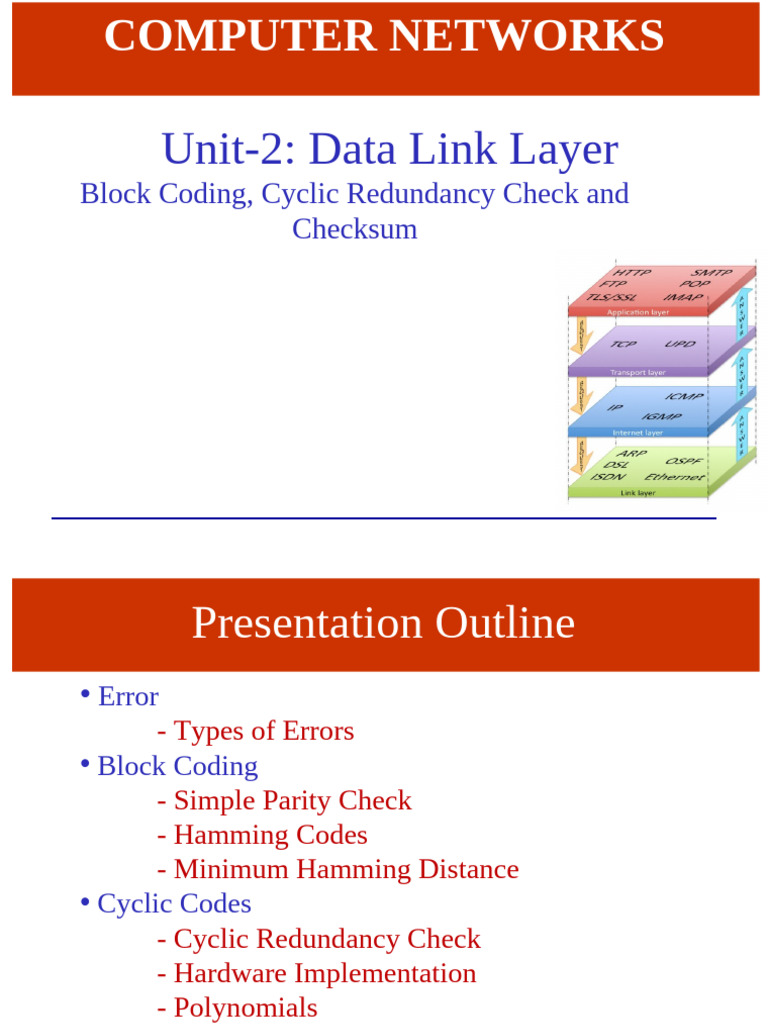 2-CN - Error Control - V2 | PDF | Error Detection And Correction | Algorithms
