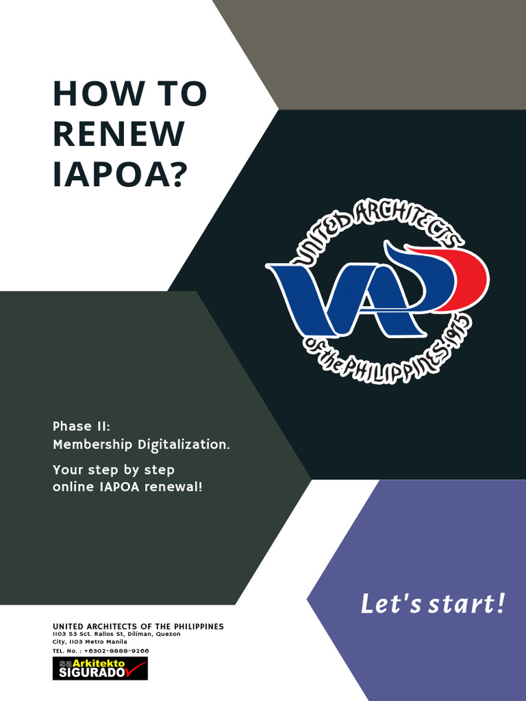 IAPOA Renewal Procedure | PDF