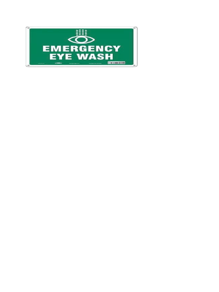 Emergency Eyewash | PDF