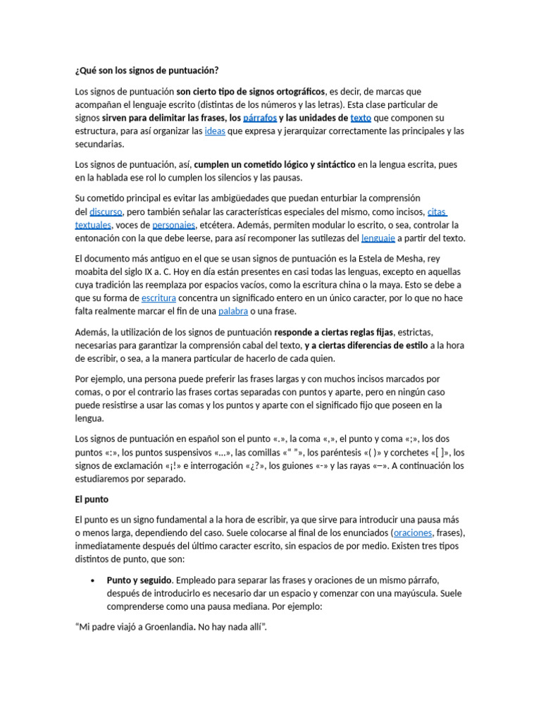 Signos de Puntuación: Definición y Uso | PDF | Puntuación | Coma