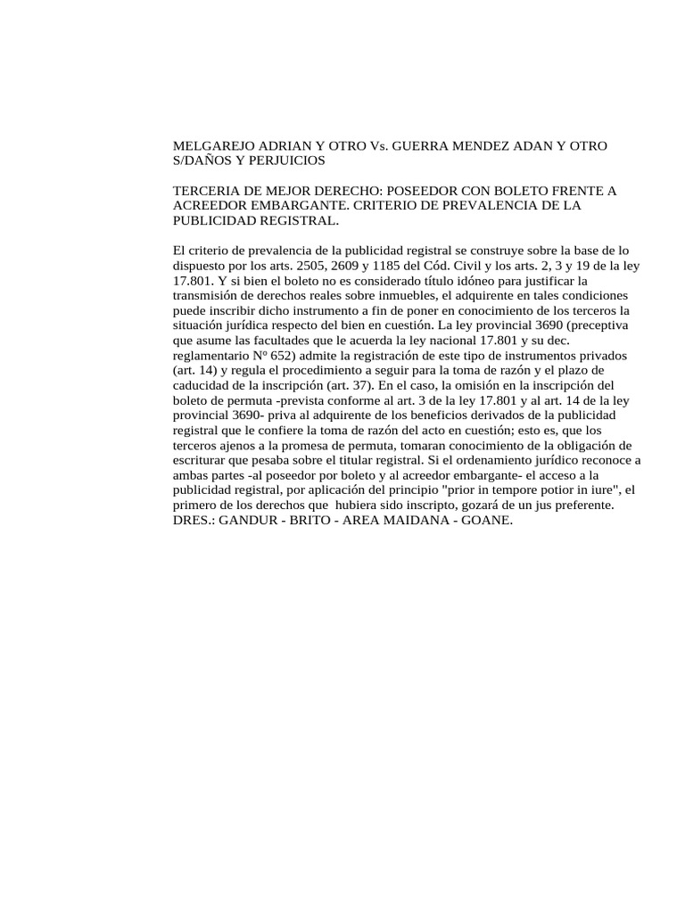 Extracto Melgarejo | PDF