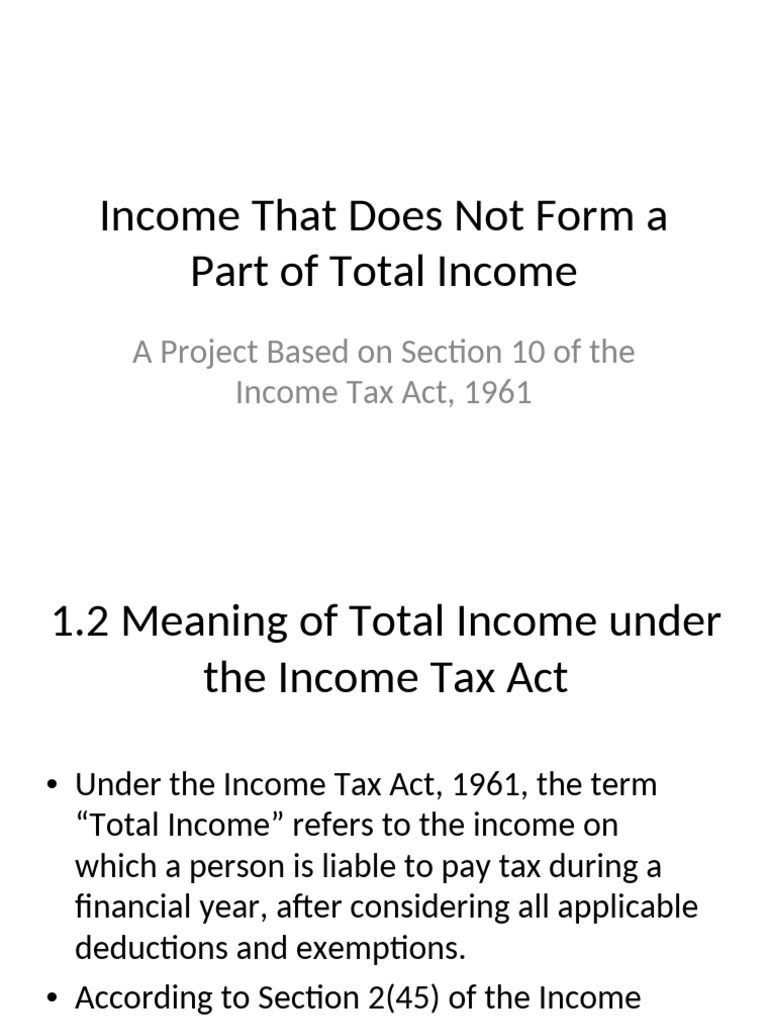 Exempt Income Under Income Tax Act | PDF | Taxes | Tax Exemption