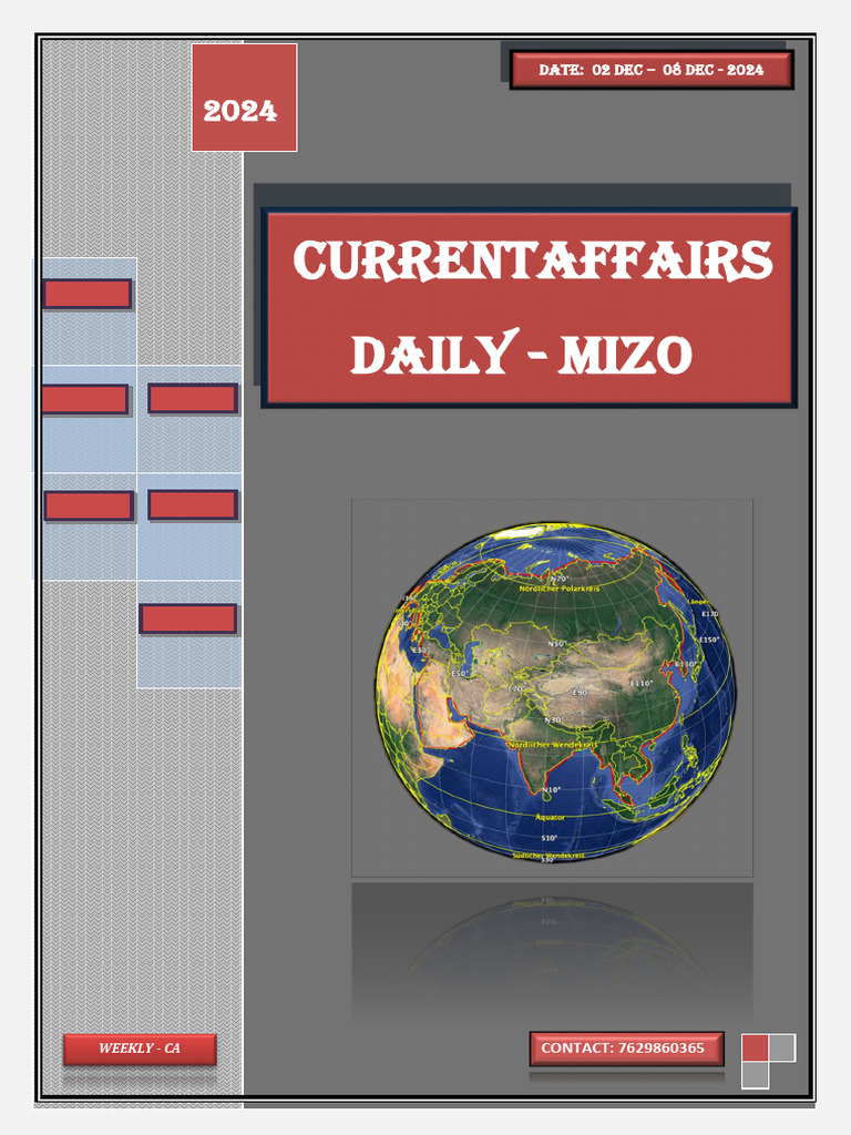 CA Daily - Mizo (Weekly CA) (02 Dec To 08 Dec - 2024) | PDF