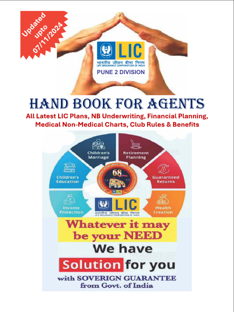 LIC Training Material Overview | PDF | Financial Services | Insurance