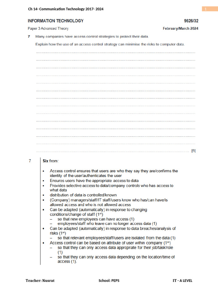 CH 14 Communication Technology | PDF