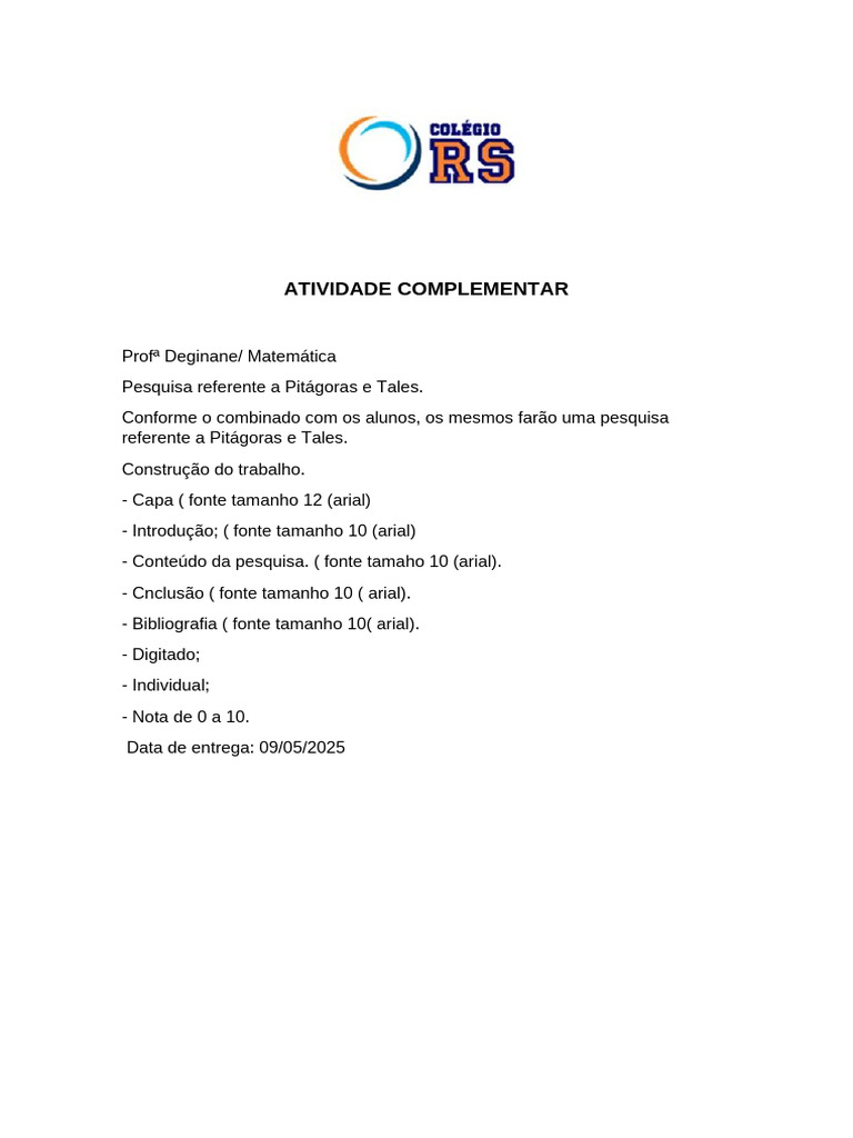 Atividade Complementar | PDF