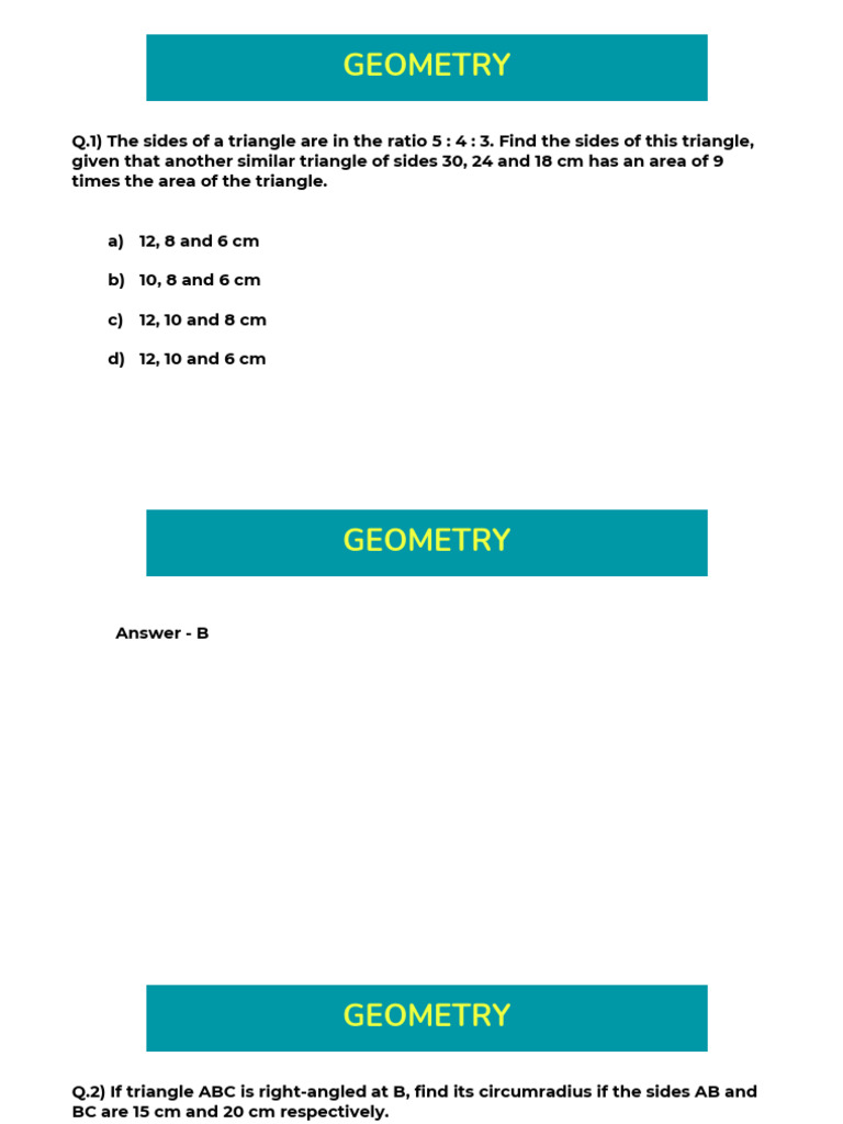 Geometry Part 2 PDF | PDF | Elementary Geometry | Euclidean Geometry