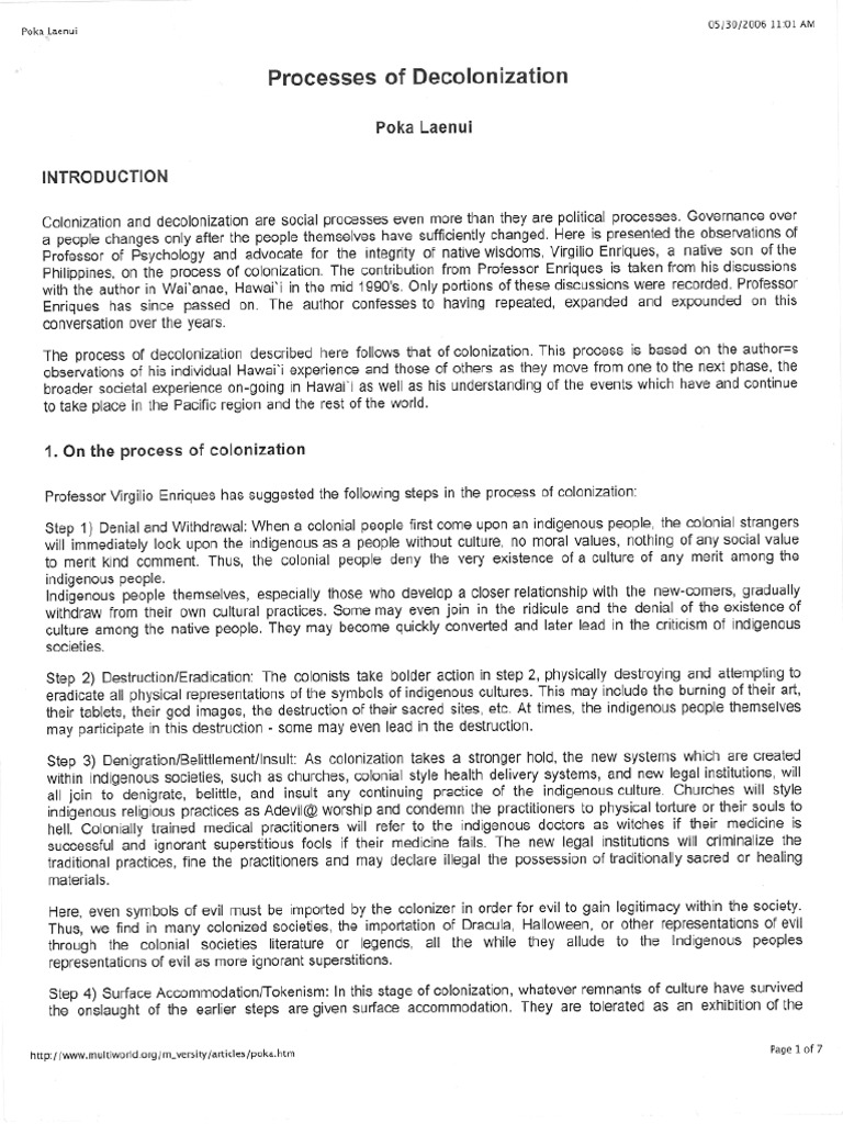 Decolonization Article | PDF