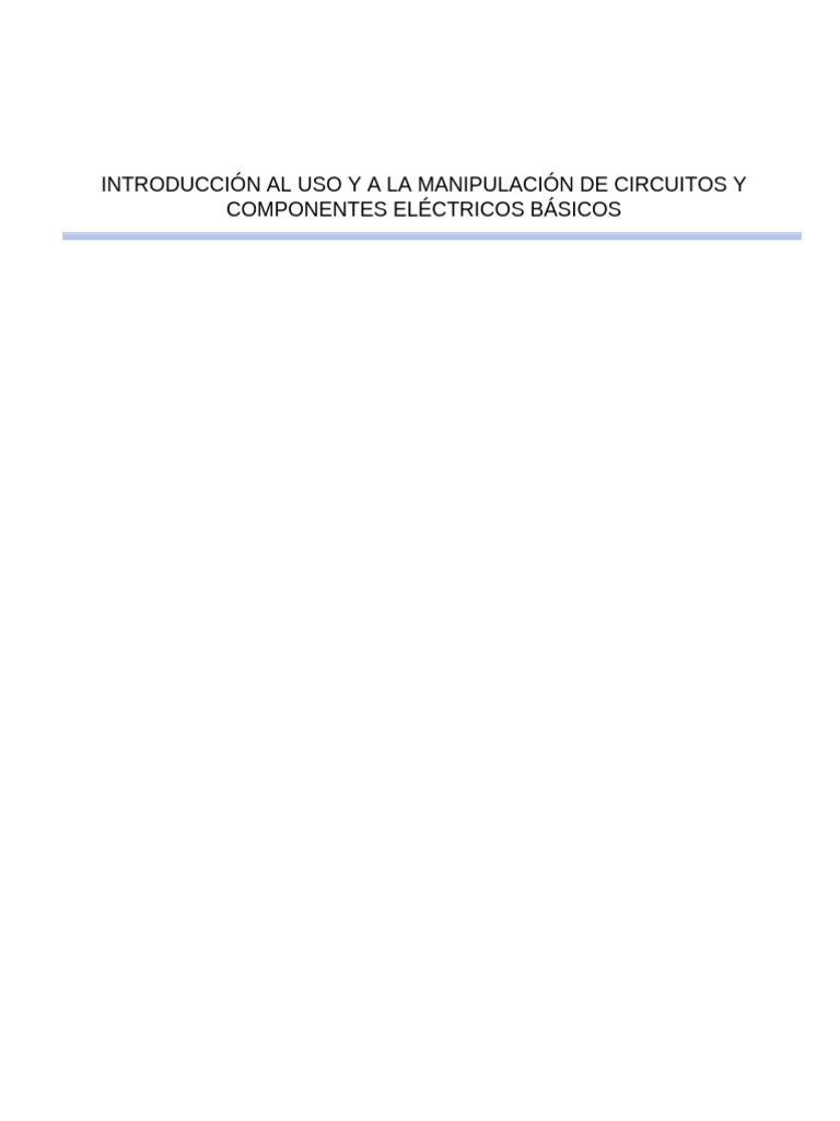 Física componentes eléctricos básicos | PDF | Electricidad | Red eléctrica