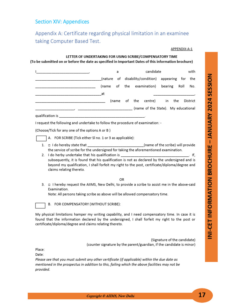 1 - PWBD - Ini-Cet January 2024 - Annexure | PDF | Psychologist | Medicine