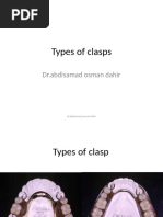 Partial Denture Clasp Guide | PDF | Dental Anatomy | Dentistry Branches