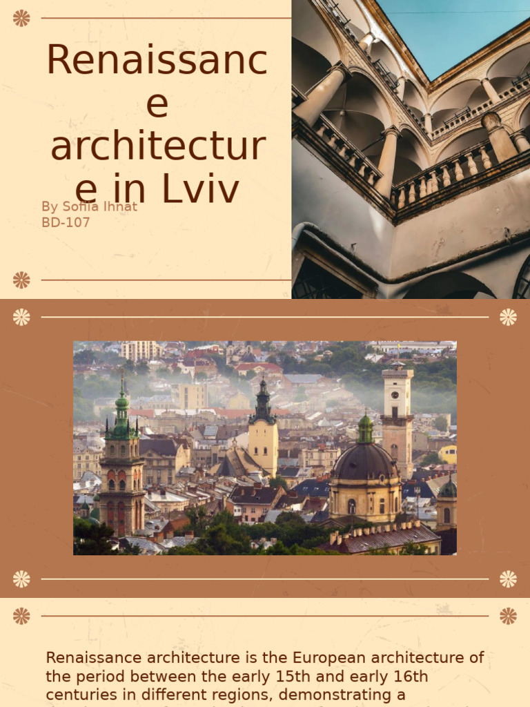 Renaissance Architecture in Lviv | PDF | Renaissance | Column