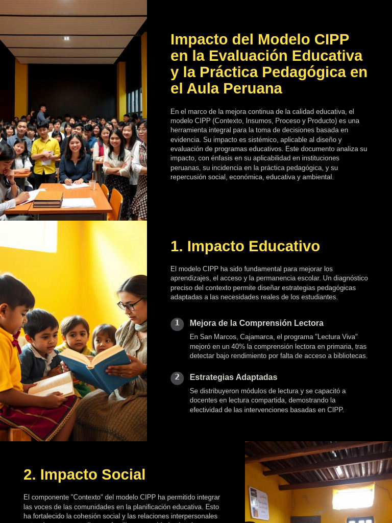 Impacto del-Modelo Contexto input Proces Pproduct | PDF | Enseñando ...