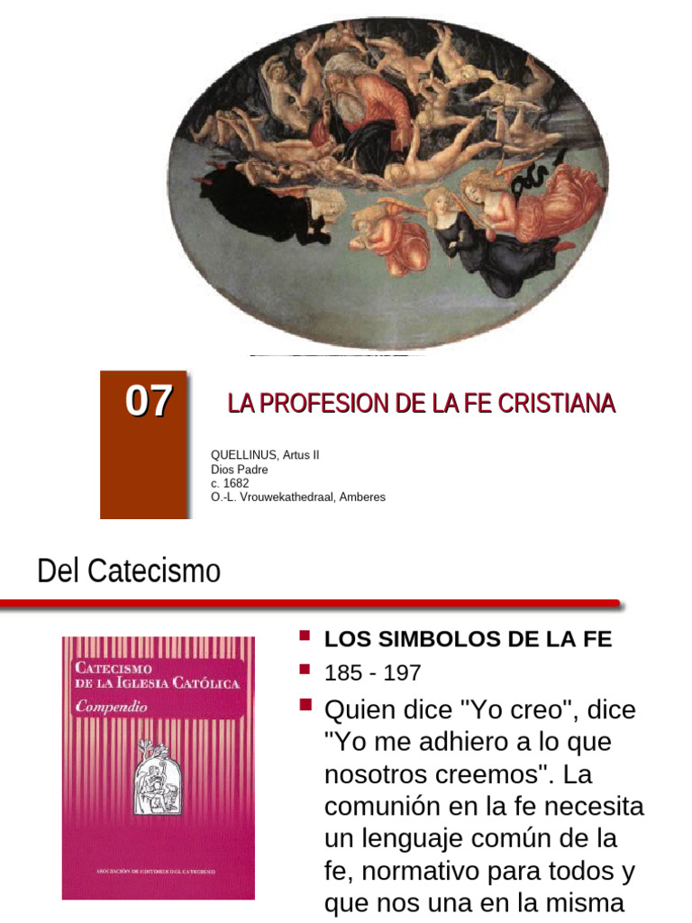 Símbolos de la Fe Cristiana: Credos y Bautismo | PDF | Credo | Iglesia ...