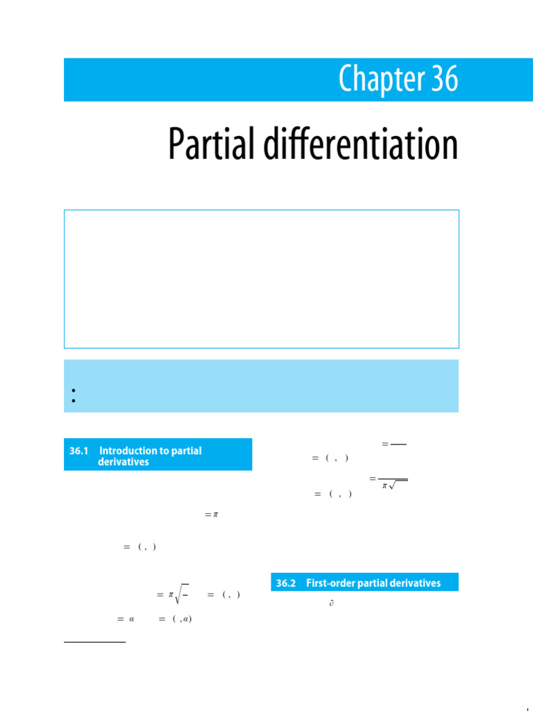 Partial Differentiation Lecture 4 | PDF | Differential Equations | Gibbs Free Energy