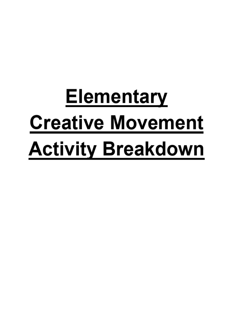 Engaging Dance Activities for Kids | PDF | Syllable | Learning