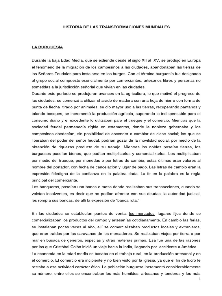3 Burguesía - Clases de Burgueses | PDF | Burguesía | Capitalismo