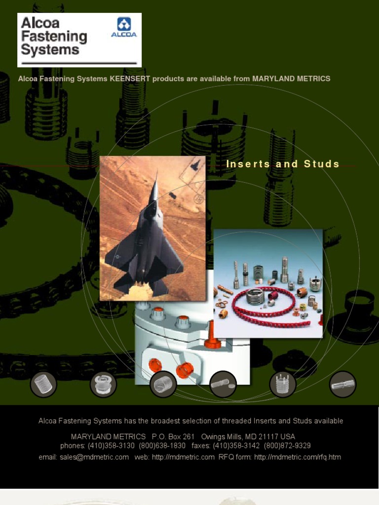 Maryland Metrics Keenserts | Screw | Drill