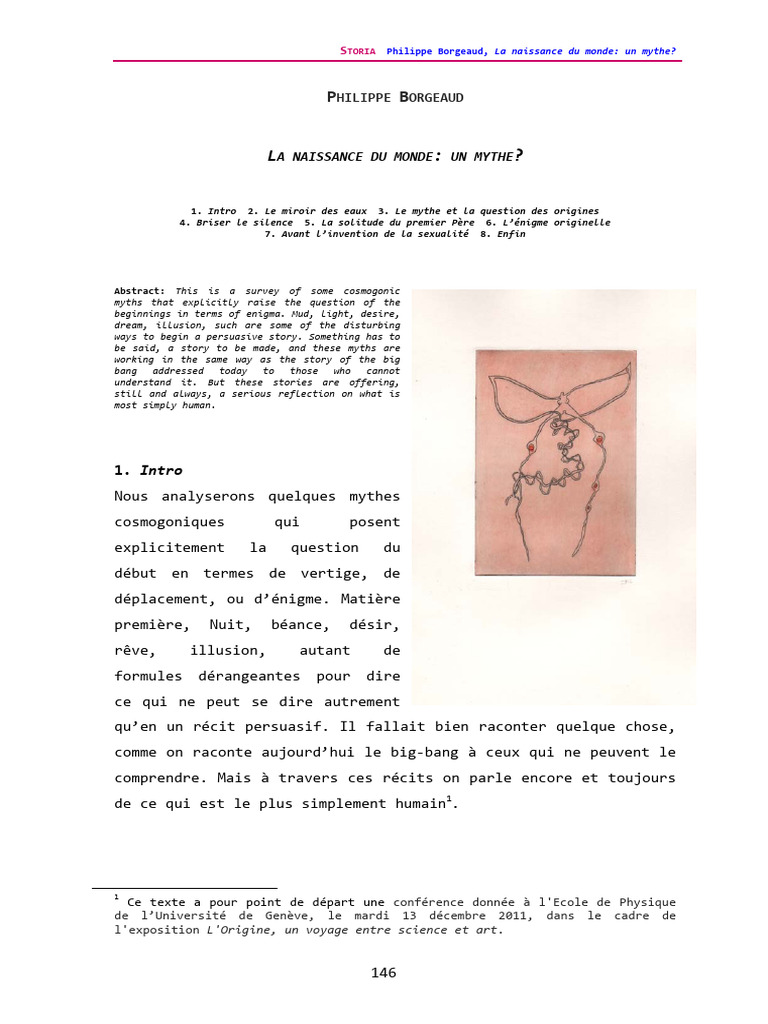 Mythes cosmogoniques et origines humaines | PDF | Création (Bible) | Éros
