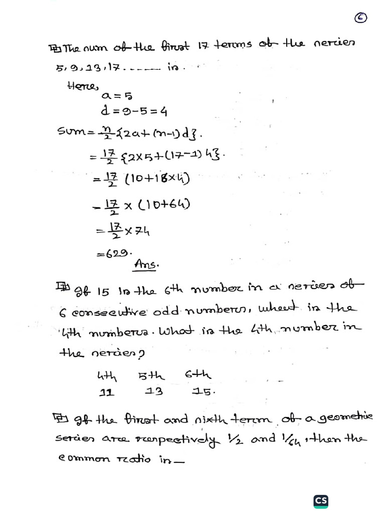 Series Hand Note (Ins&Outs) | PDF