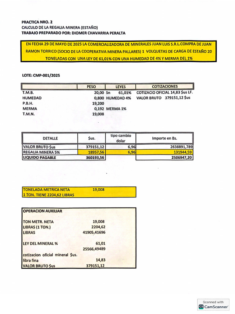 Regalia Minera | PDF