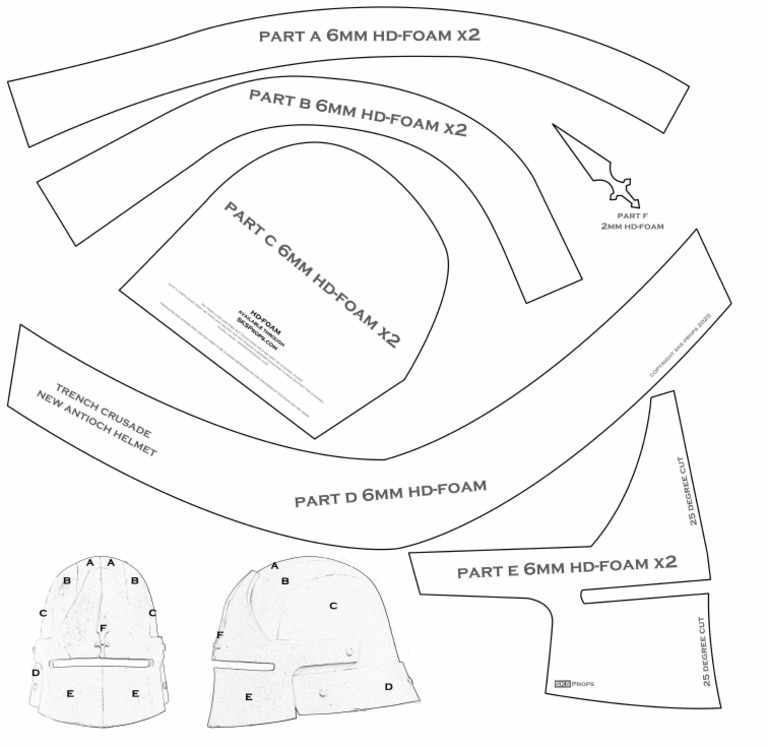 Trench Crusade New Antioch Helmet Template SKS Props | PDF