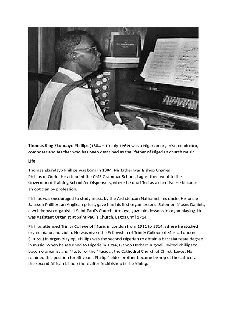 Thomas King Ekundayo Phillips | PDF