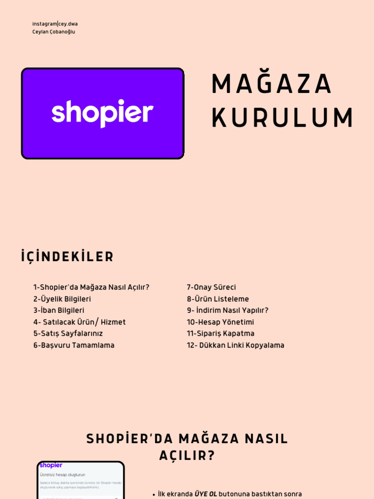 MAĞAZA KURULUM - PDF 3 | PDF