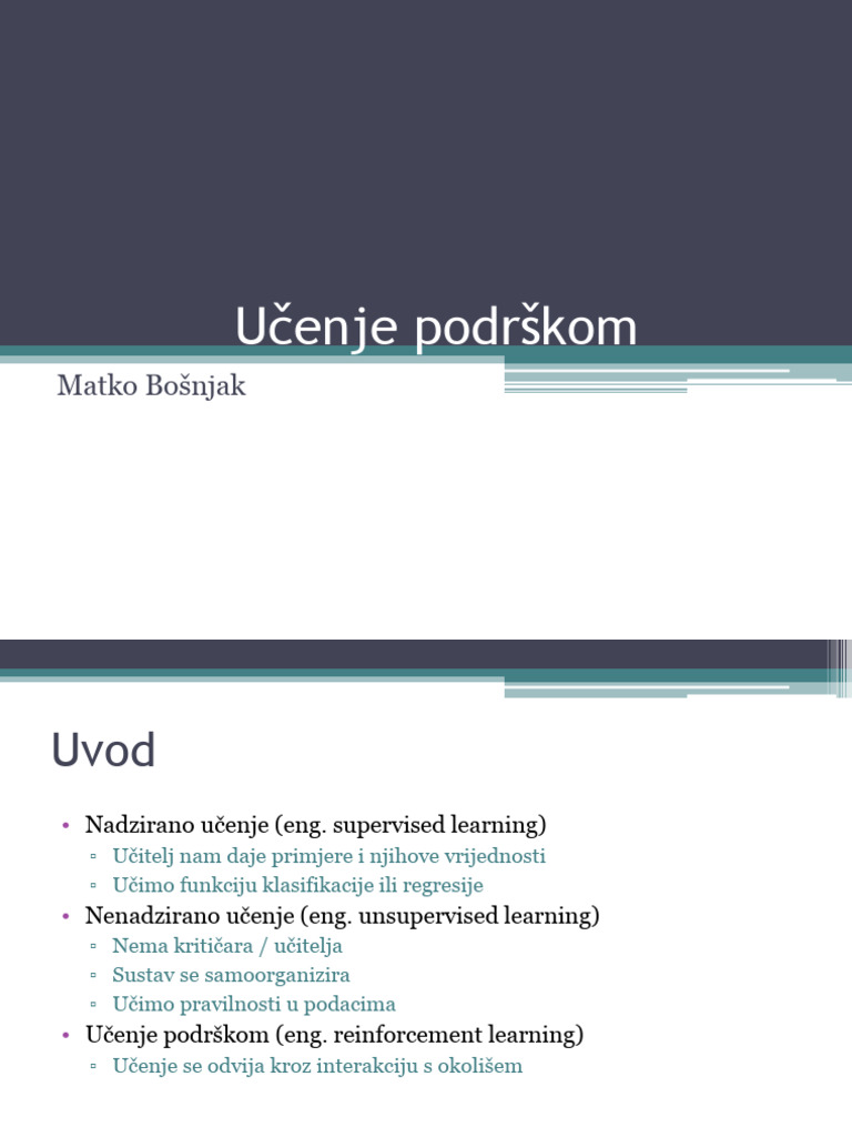 SU 2017 Ucenje Podrskom | PDF