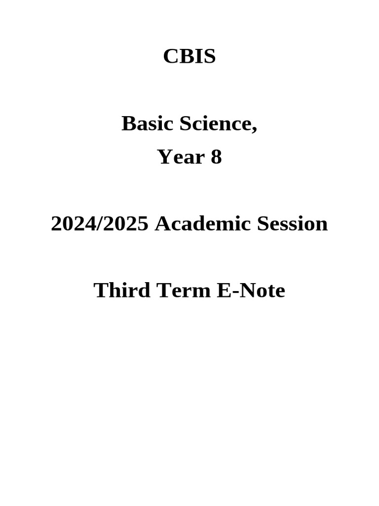 Year 8 Basic Science E Note Pdf Circulatory System Heart