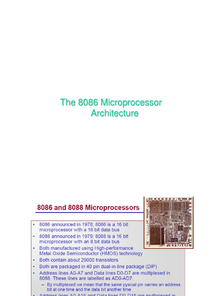 8086 Microprocessor Guide | PDF