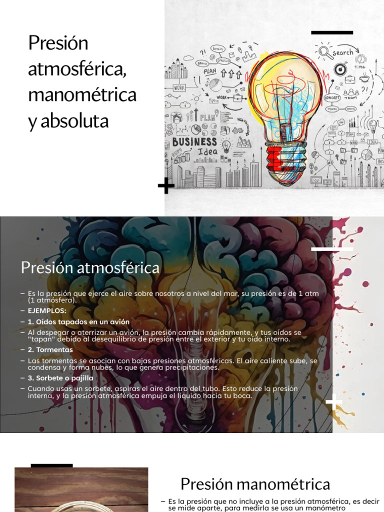 Presión Atmosférica Absoluta Explicada | PDF