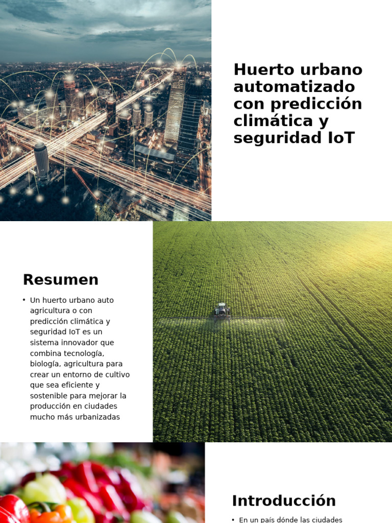 Presentación Informativa | PDF | Internet de las Cosas | Riego