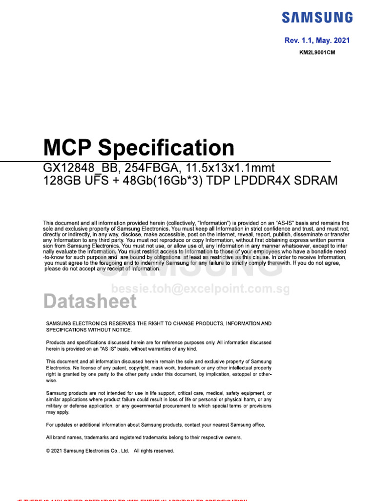 uMCP UFS DS | PDF