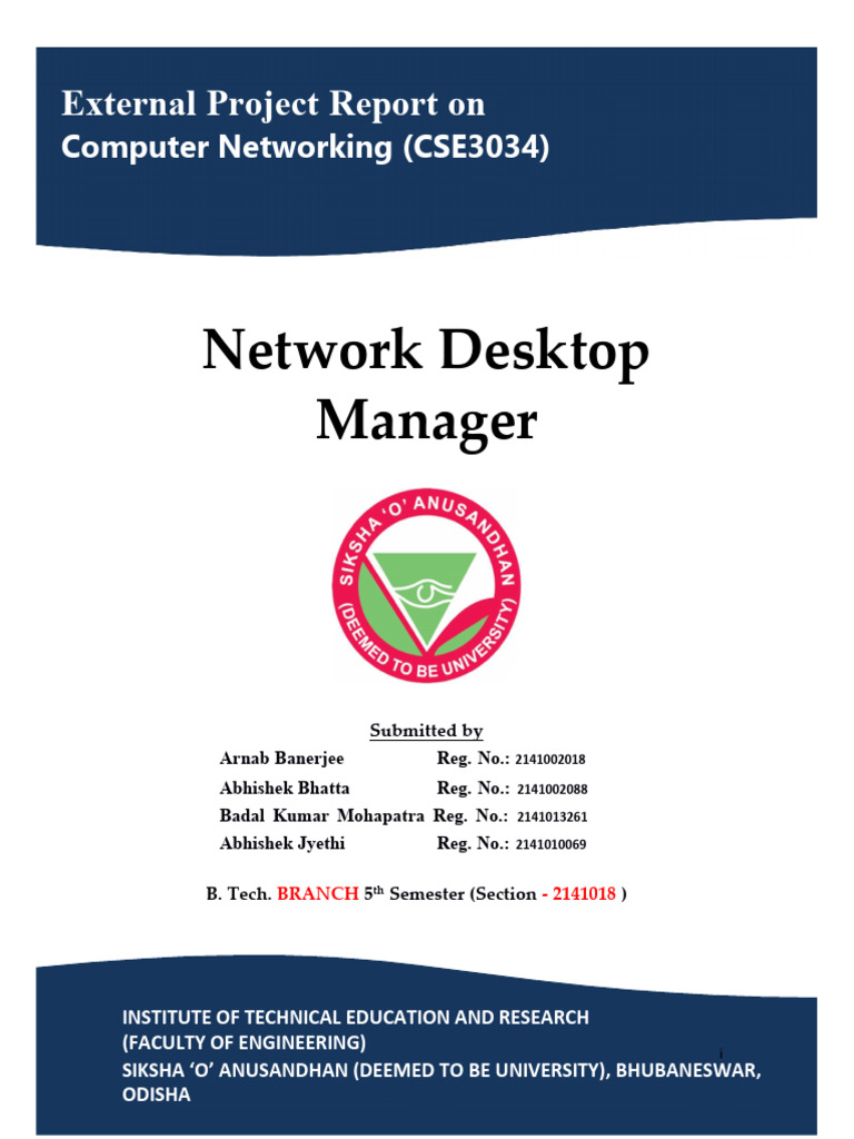 CN Project 3 Report On Computer Networks | PDF | Computer Network | Desktop Environment