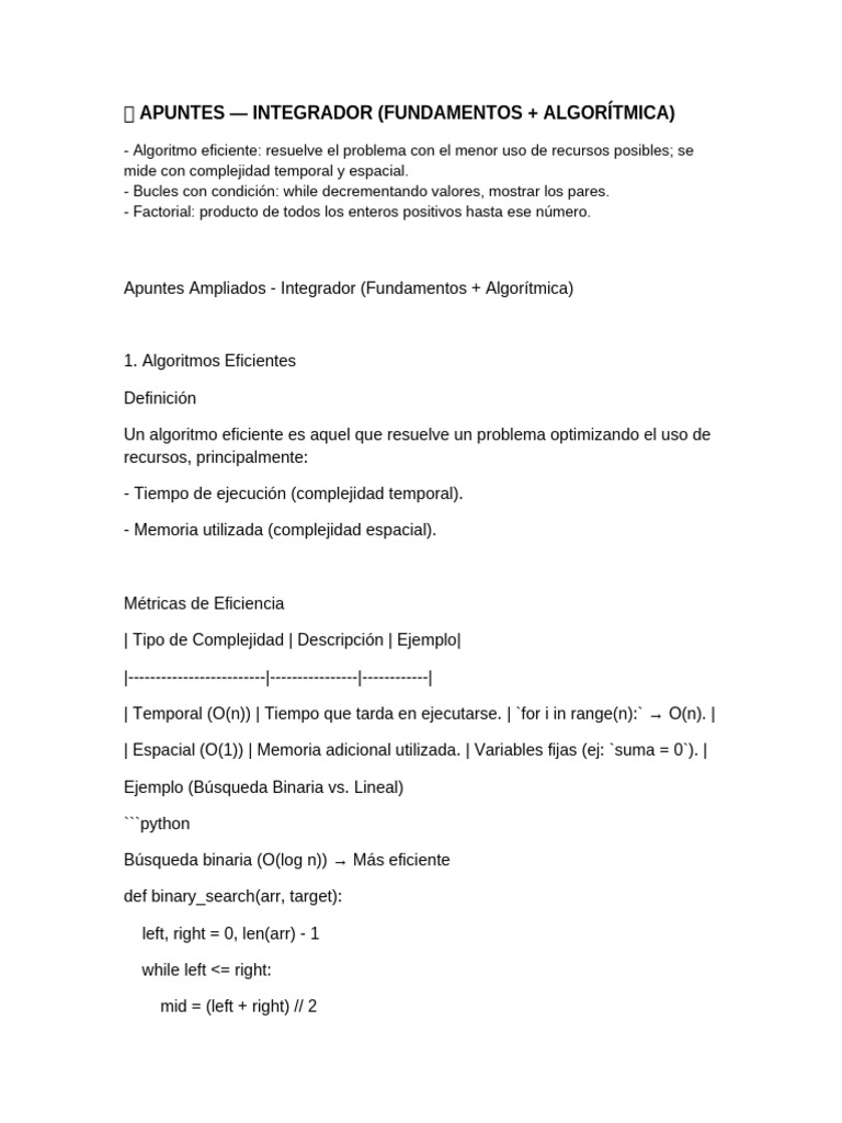 Examenes - Programacion - 2024 4 | PDF | Algoritmos | Complejidad de tiempo