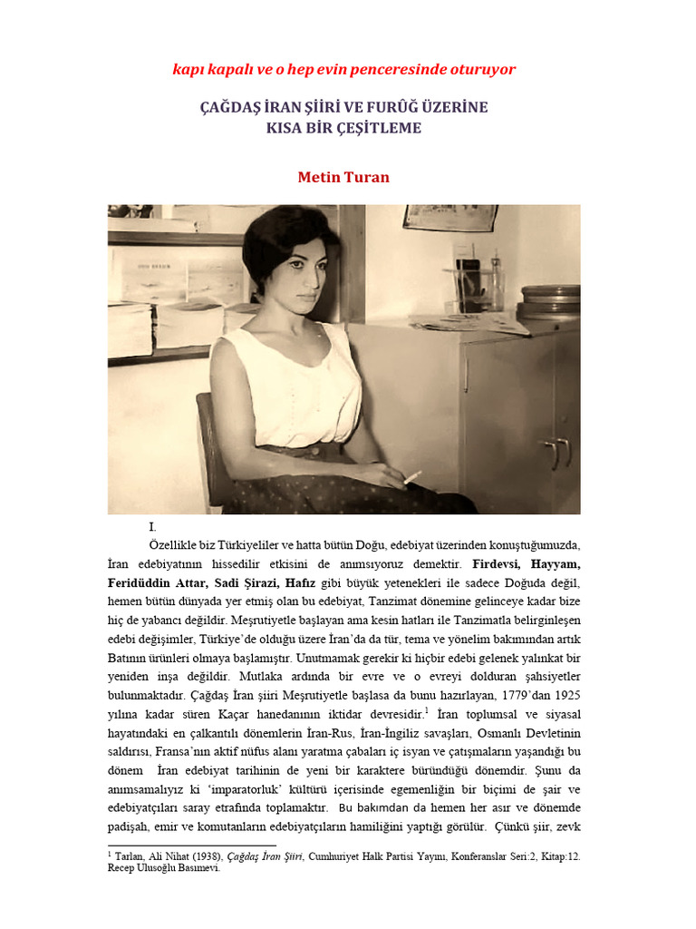 Turan Şiirinde Şiir | PDF