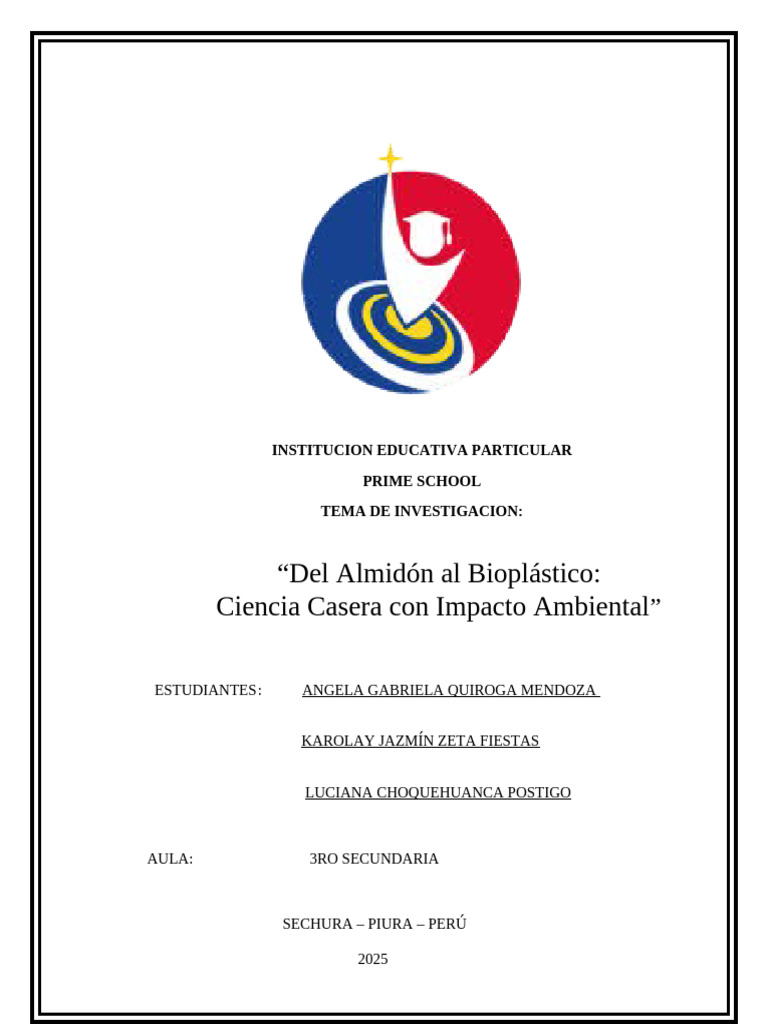 Proyecto Cta 1 | PDF | El plastico | Entorno natural