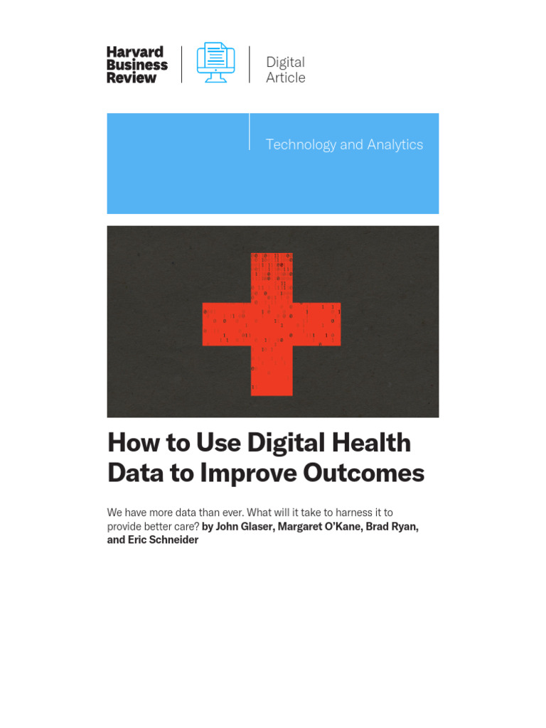 How To Use Digital Health Data To Improve Outcomes | PDF | Electronic ...