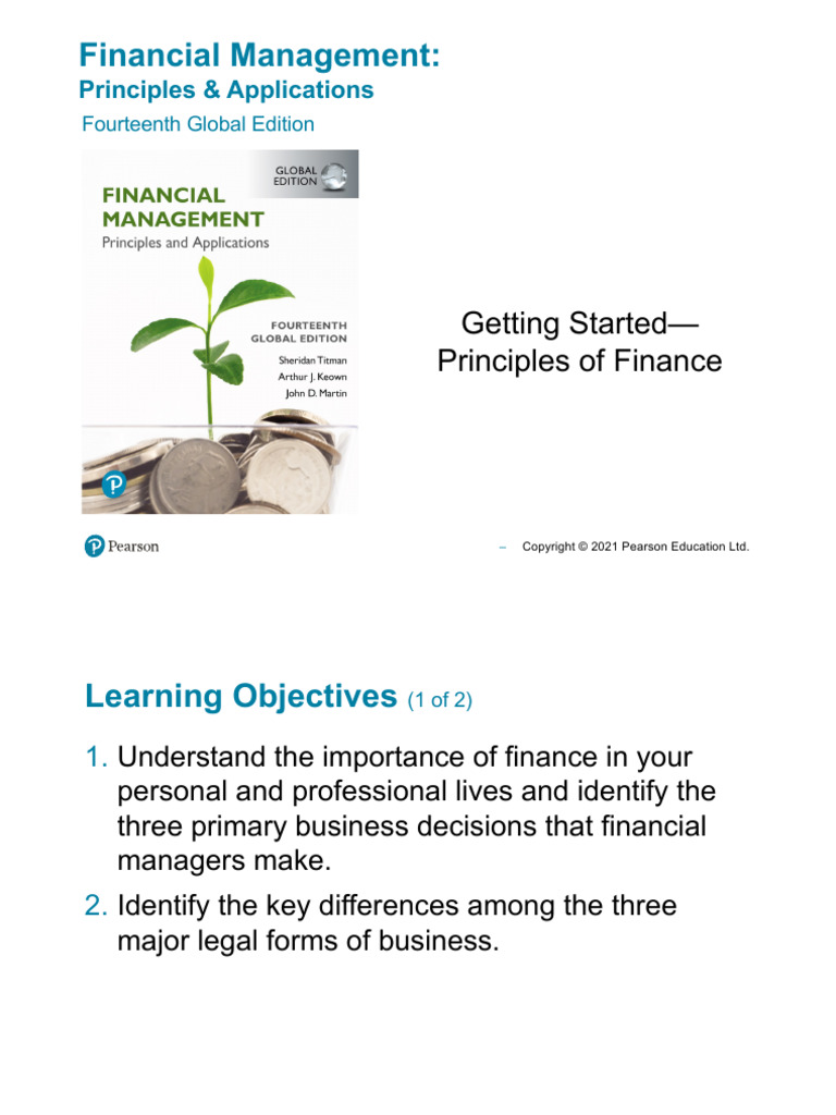 Topic 1 - Introduction To Finance | PDF | Partnership | Investing