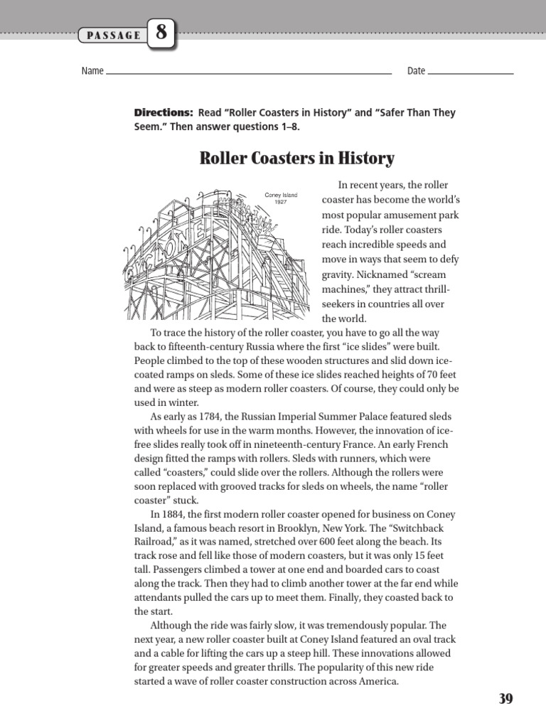 History of Roller Coasters and Safety | PDF | Amusement Park | Roller ...