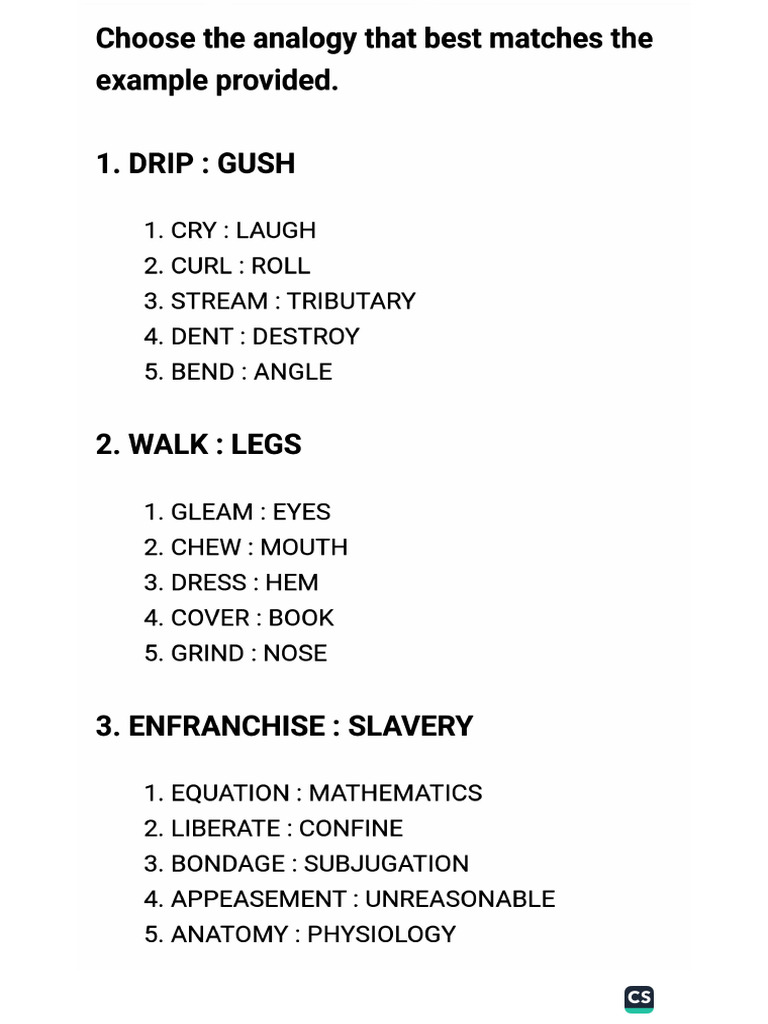 Word Analogy Reviewer | PDF