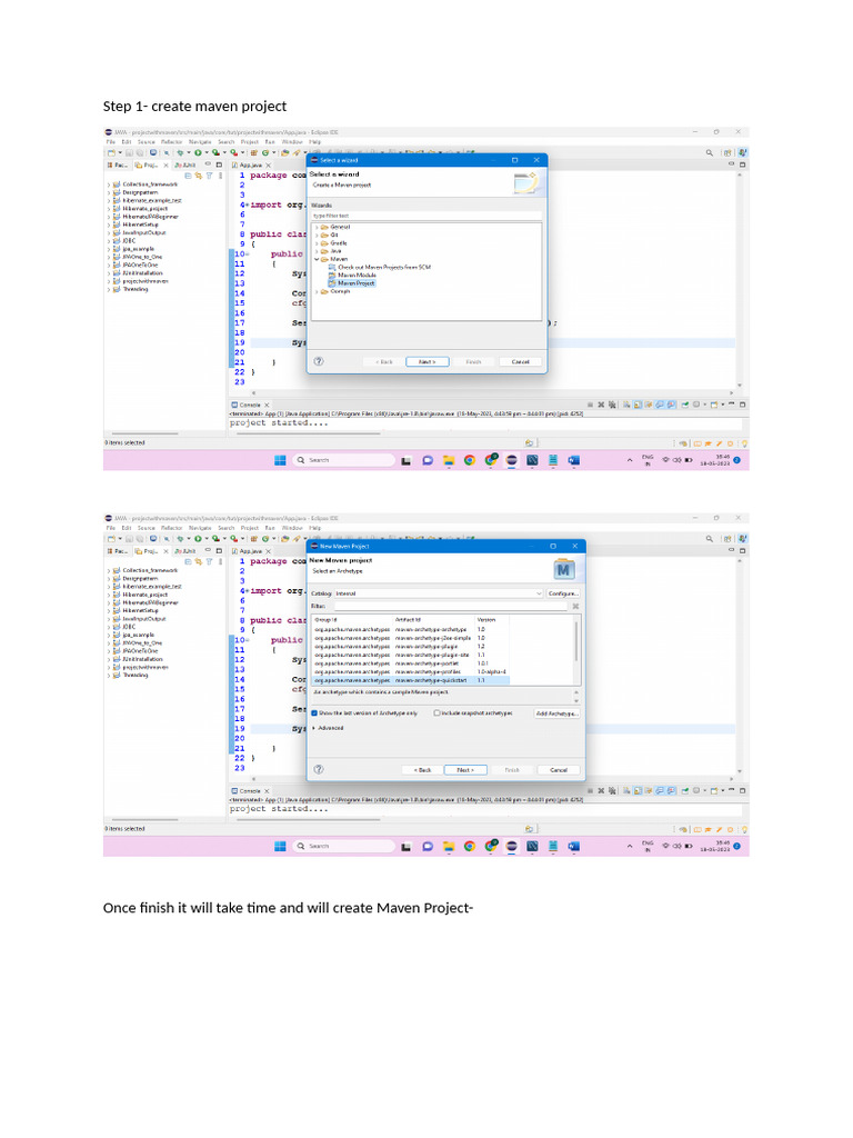 Hibernate Project Creation Steps by Steps | PDF