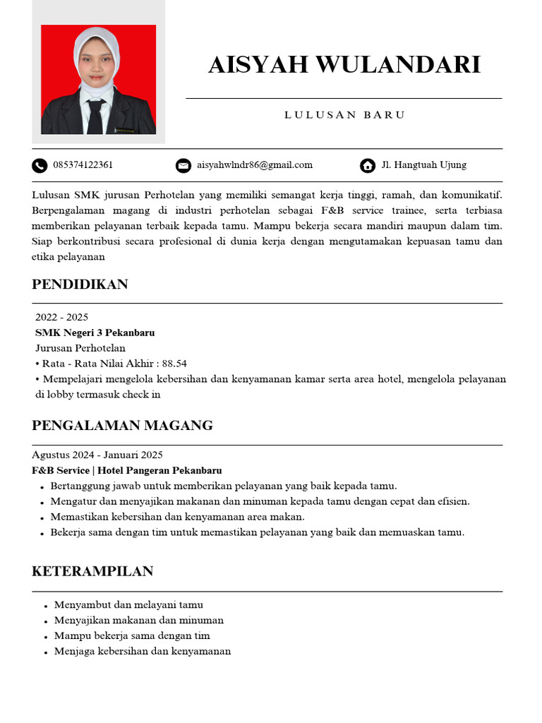 CV Aisyah - 20250530 - 231404 - 0000 | PDF