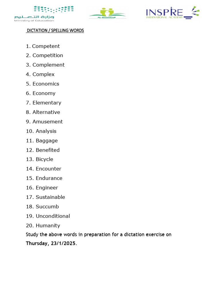 Dictation 10 | PDF