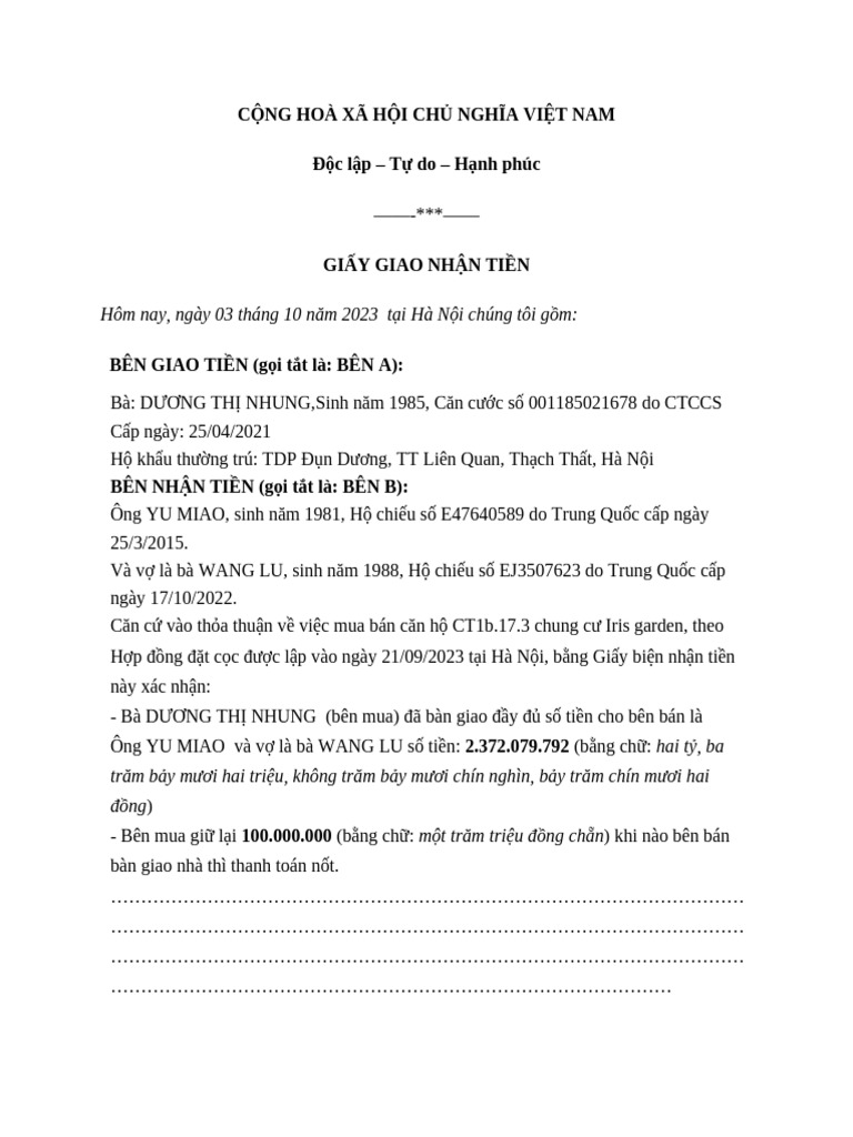 biên nhận tiền ct1b.17.8 c nhung | PDF