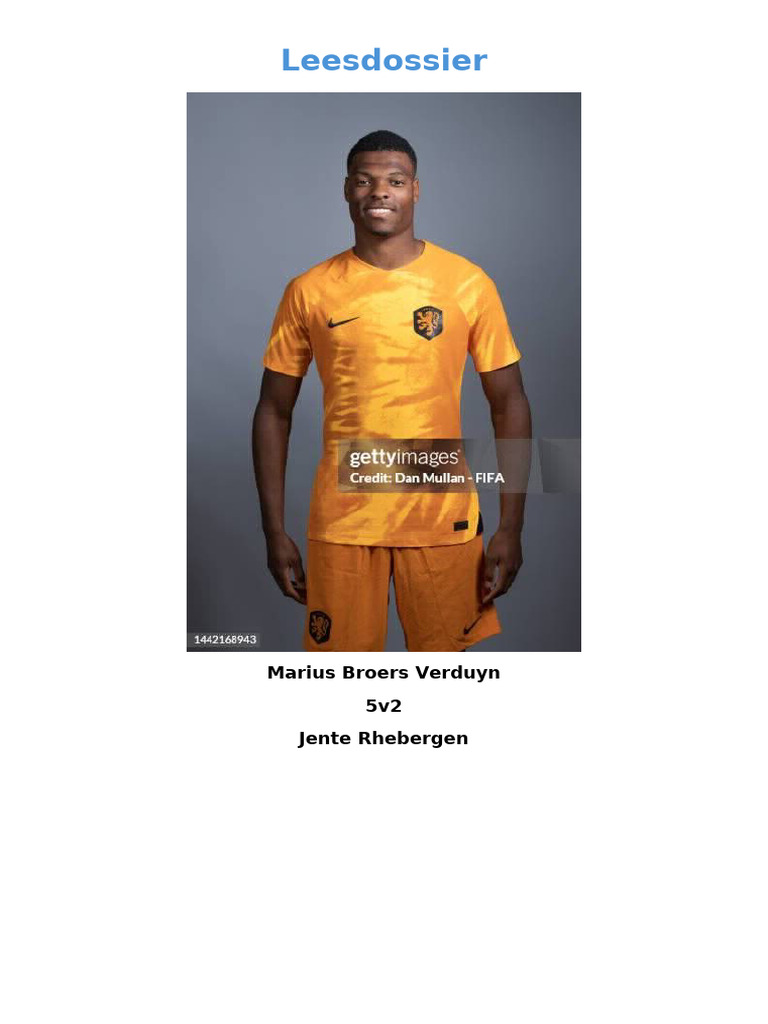Leesdossier Periode 3 Marius Broers Verduyn | PDF